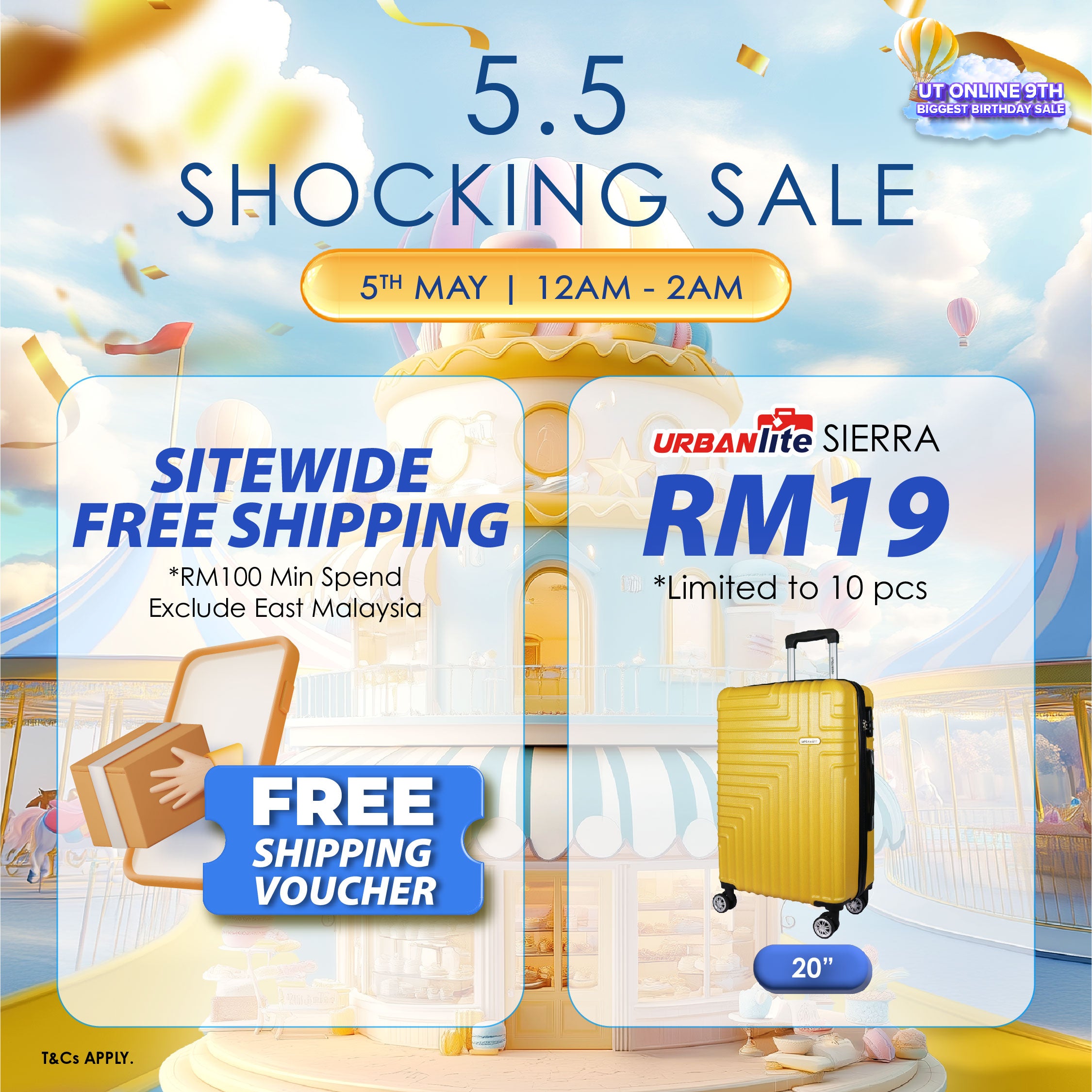 5.5 Shocking Sale – Universal Traveller