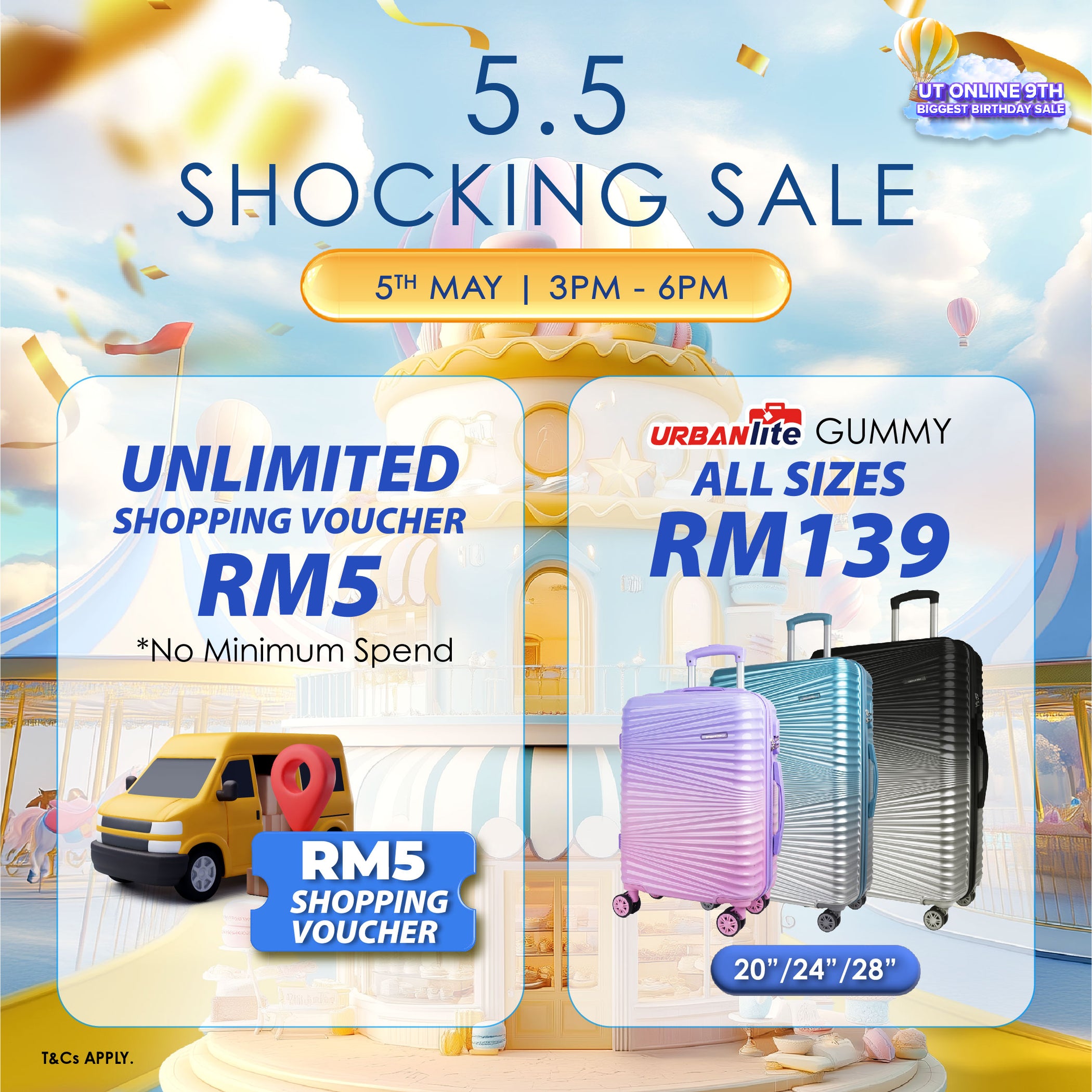 5.5 Shocking Sale – Universal Traveller