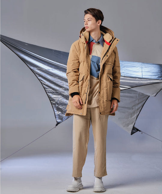 Men's Down Jacket with Shoulder Straps – Universal Traveller